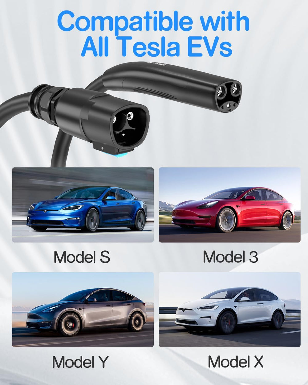 EVDANCE Tesla EV Charging Extension Cable/Cord