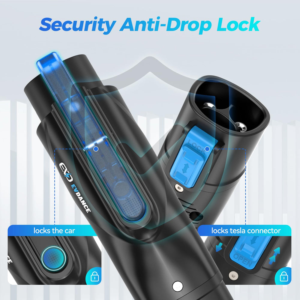 Tesla to J1772 Charging Adapter with Security Lock